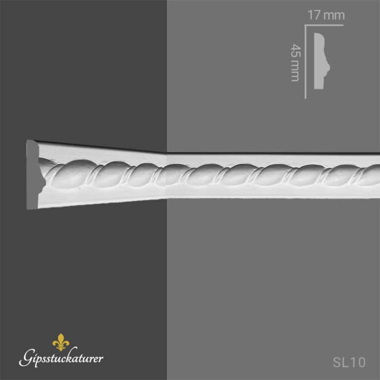 Stuckatur dörröverstycke - D7 - Gips